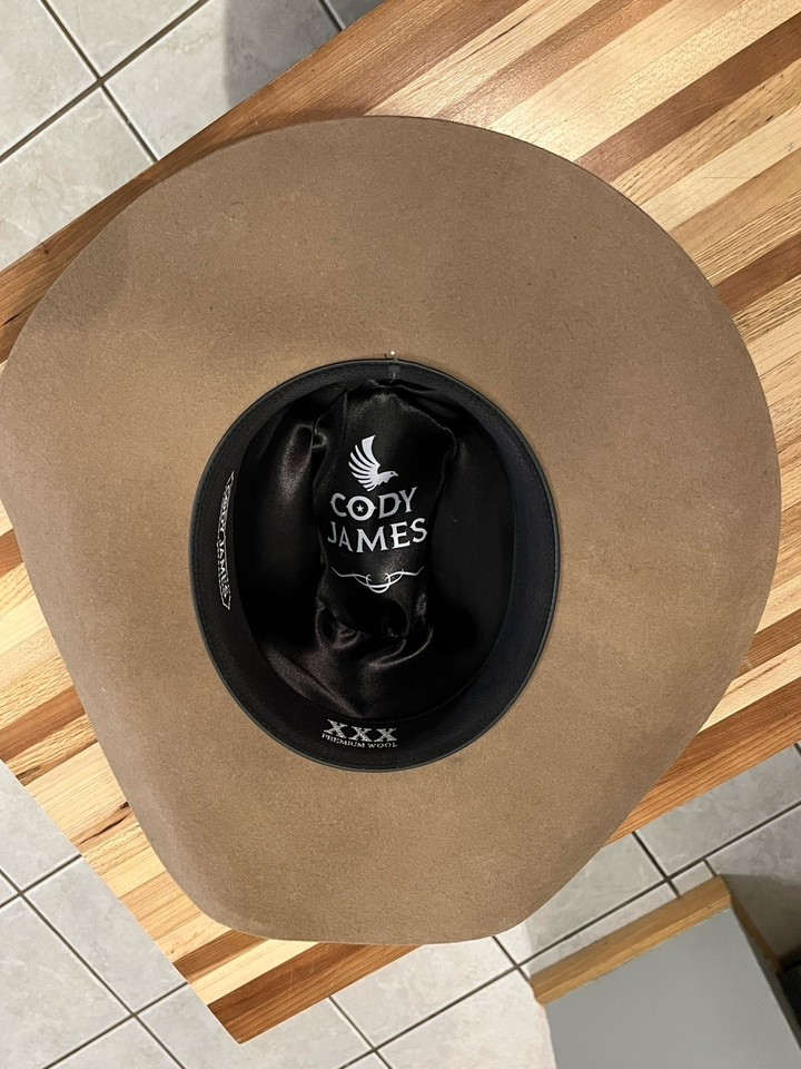 CODY JAMES 3X XXX Wool Felt Hat MEN'S Size 7 3/8 Tan 59 | eBay