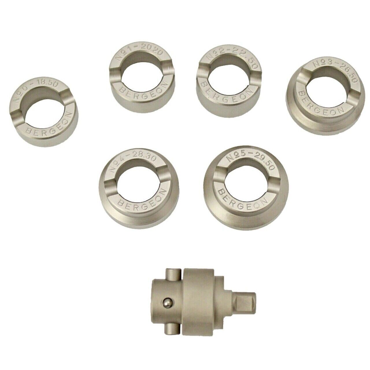 Bergeon 5538 6 Chucks With Intermediate Holder For Waterproof Grooved ...