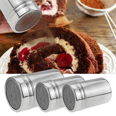 Stainless Steel Powder Icing Sugar Cocoa Chocolate Flour Duster Sugar ...