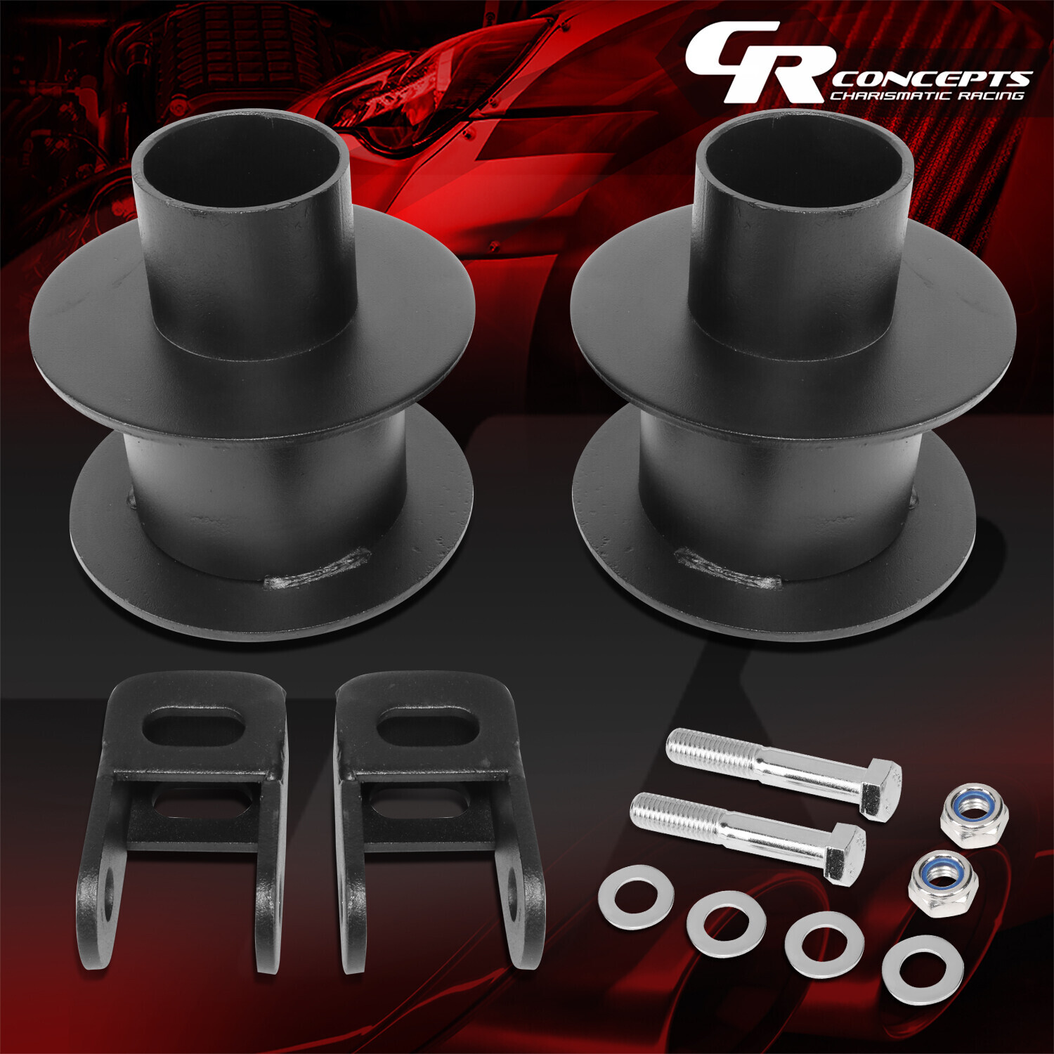 PAIR 3.5"FRONT COIL SPRING SPACER+SHOCK EXTENSIONS FOR 2005-2024 FORD ...