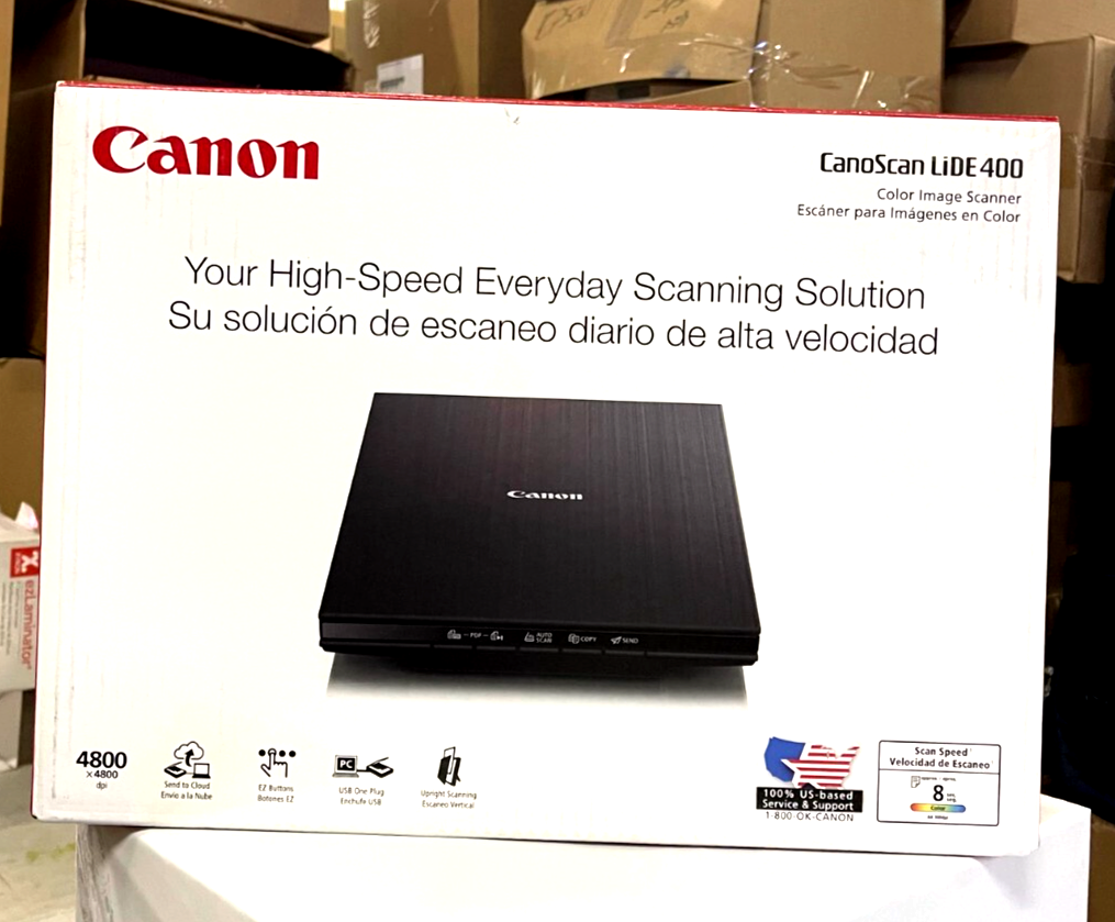Canon 2996C002 4800 Dpi Optical Canoscan Lide 400 Slim Scanner ...