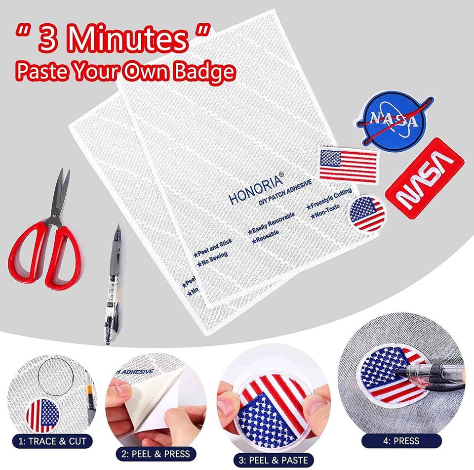 Magic Cut Fit Freestyle Double-Sided Patch Adhesive Kit No Sewing ...