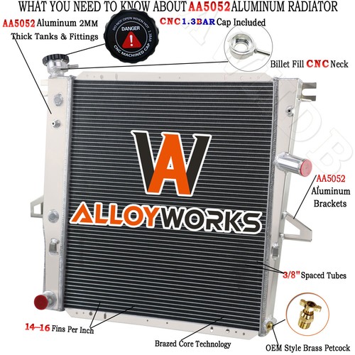 4 Row Radiator For 1998-2011 2010 Ford Explorer Ranger Mazda Mercury V6 ...