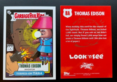2023 TOPPS LOOK 'N SEE ERMSY ENTERTAINMENT BLEND 8a Thomas Edison ...