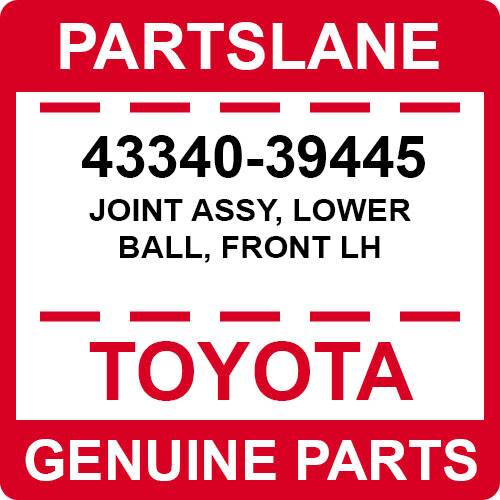 43340-39445 Toyota OEM Genuine JOINT ASSY, LOWER BALL, FRONT LH | eBay