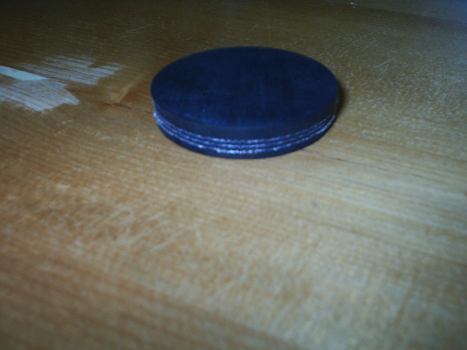 100mm x 9mm rubber pad, rubber block, hydraulic ramp, jack, pads ...