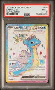 Lapras ex 2024 Scarlet & Violet: Stellar Crown #158/142 Ultra Rare (Full Art) Price Guide ...