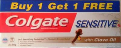 Colgate Sensitive with clove oil Toothpaste Buy 1 Get 1 Free 80 x 2 ...