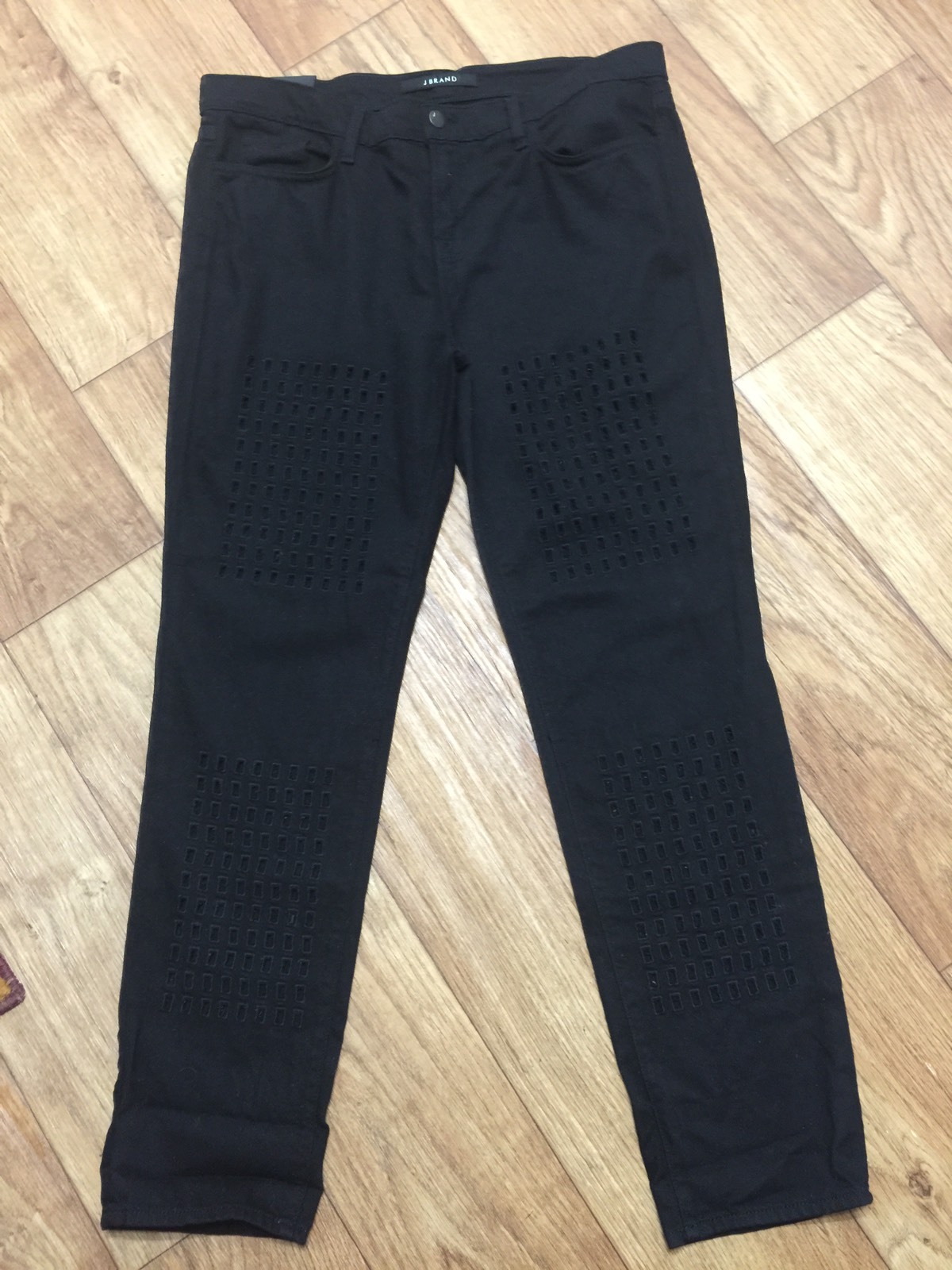 $257 NWT J Brand 1214 Aidan Slouchy Boy Fit Cutout Detail Jean in Black ...