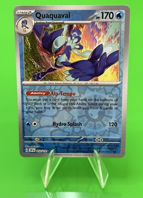 ⭐️⭐️Pokemon Quaquaval S & V Surging Sparks Reverse Holo Uncommon 052/ ...