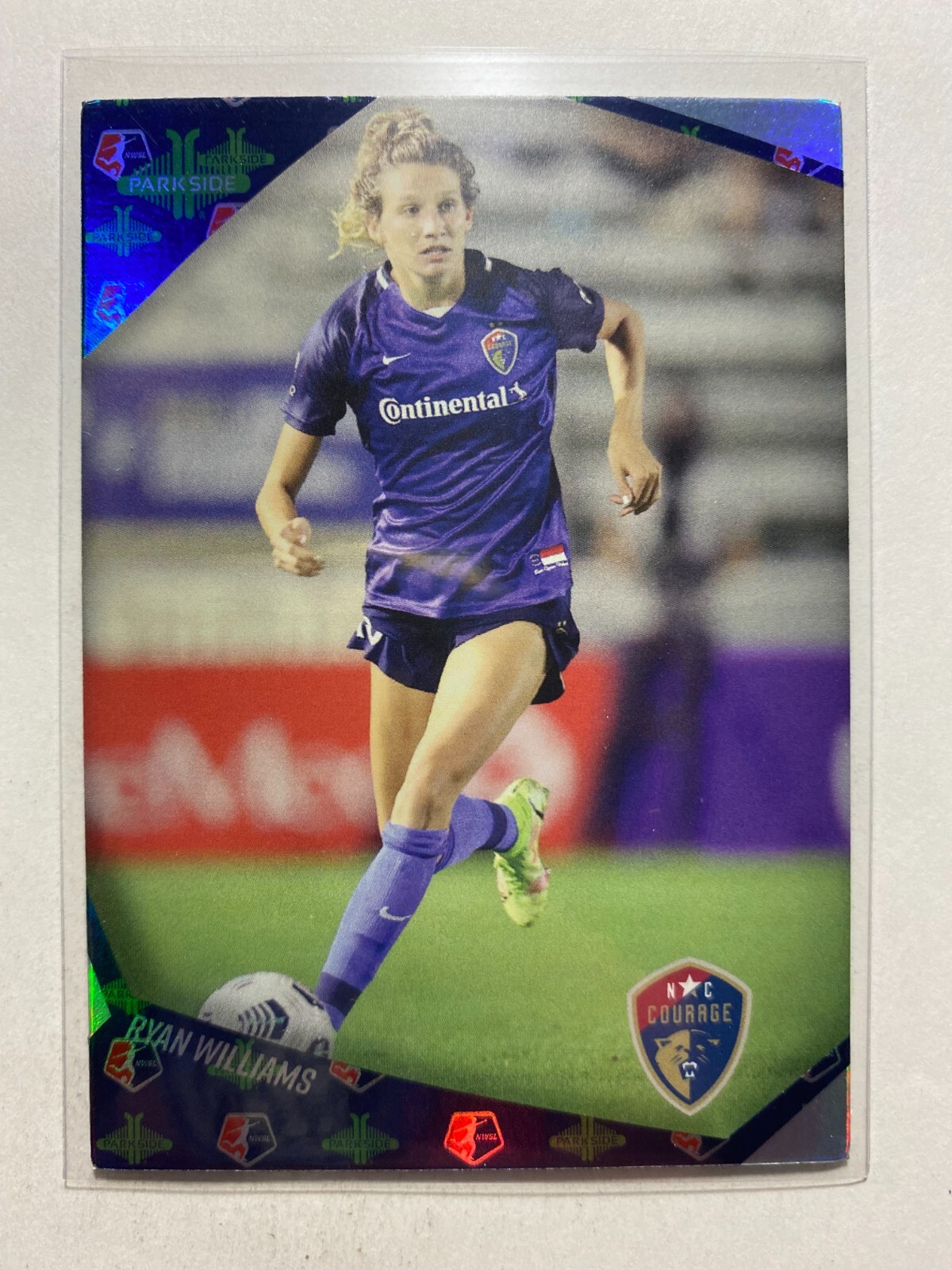 Ryan Williams 2022 North Carolina Courage #59 Parkside NWSL Foil Card ...
