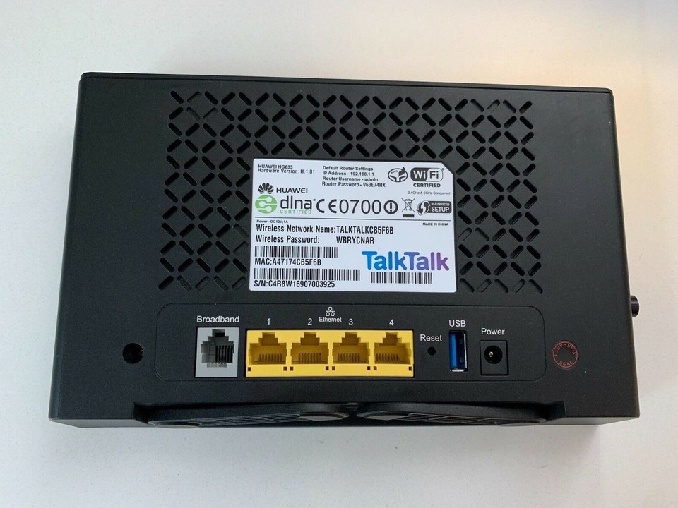 TalkTalk HG633 Huawei Router | eBay UK