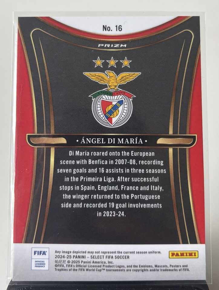 Panini Select FIFA Blue Prizm Unstoppable Angel Di Maria Equalizers ...