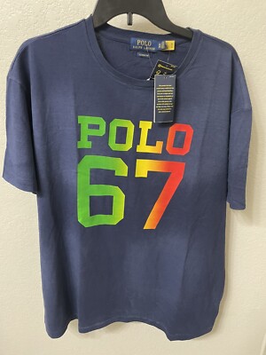 Polo Ralph Lauren Men’s Classic Fit Polo 67 T-Shirt Sz XL Navy NWT | eBay