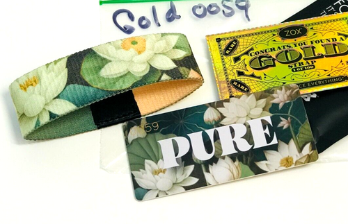 ZOX **PURE** GOLD #0059 Strap MED MYS GOLDIE Wristband w/Card | eBay