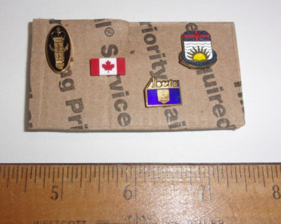 Vintage Lot Of 4 Canadian Alberta BC Hat Pin Lapel Pin Tie Tacks | eBay