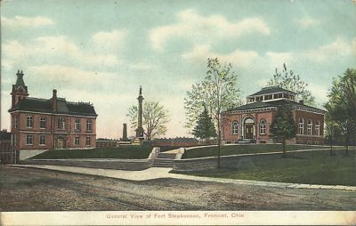 OLD VINTAGE GENERAL VIEW OF FORT STEPHENSON IN FREMONT OHIO POSTCARD | eBay