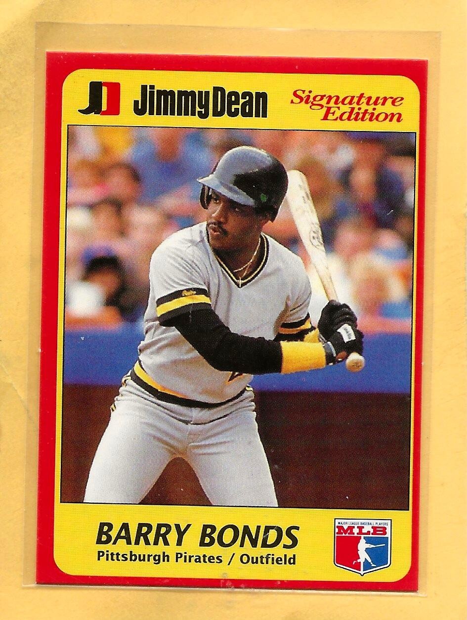 BARRY BONDS - 1991 Jimmy Dean - #4 - Pirates - Comb. Shipping | eBay
