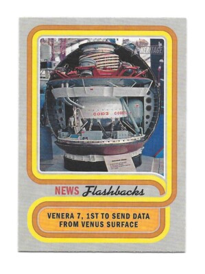 2019 Topps Heritage Venera 7 lands on Venus News Flashbacks #NF-12 | eBay