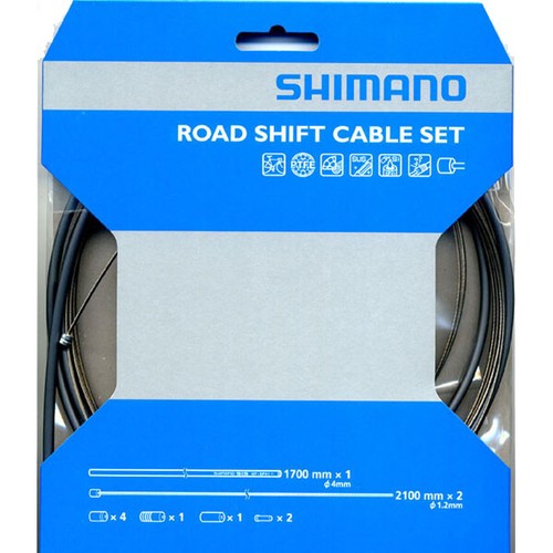 Shimano PTFE Coated Road Shift Cable & Housing Kit Gray | eBay