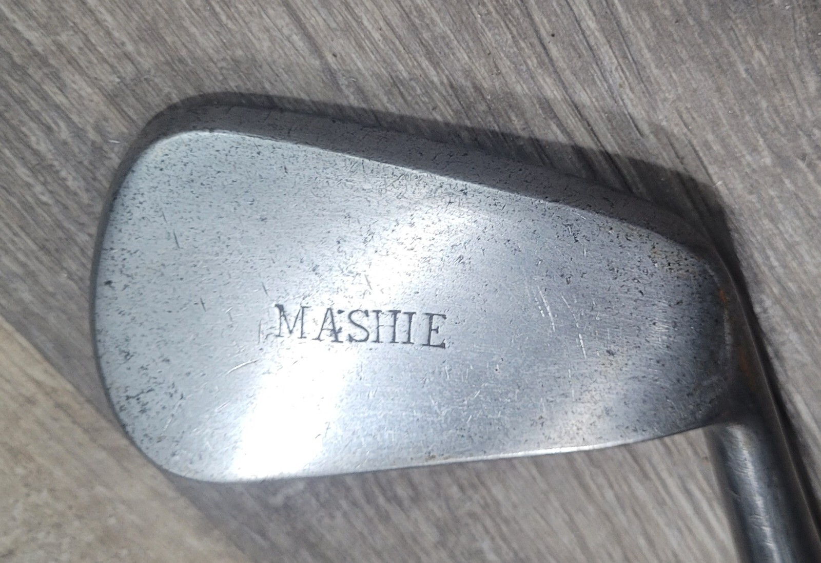 Antique Vintage 1920's Mashie Wood Shaft Golf Club Mashie Large Head | eBay