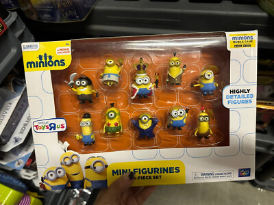 Minions mini figures NIB Toys R Us Movie Exclusive 10 piece set sealed ...