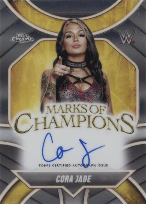 2025 Topps Chrome WWE - Marks of Champions Autographs Cora Jade #MOC-CJ ...