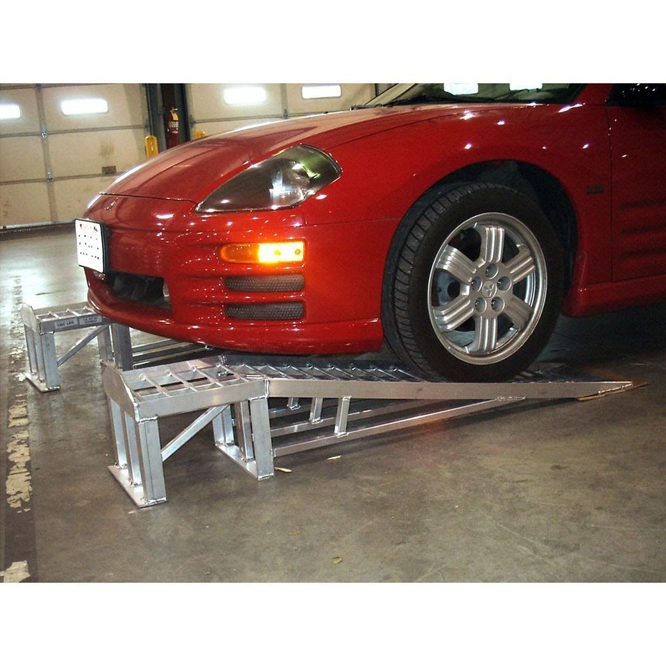 Low-Profile Showroom Sport Race Car and Truck Service Stand Lift Ramps ...