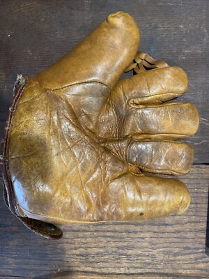 Vintage Baseball Split Finger Glove Hutch! Button Rare Model! Great ...