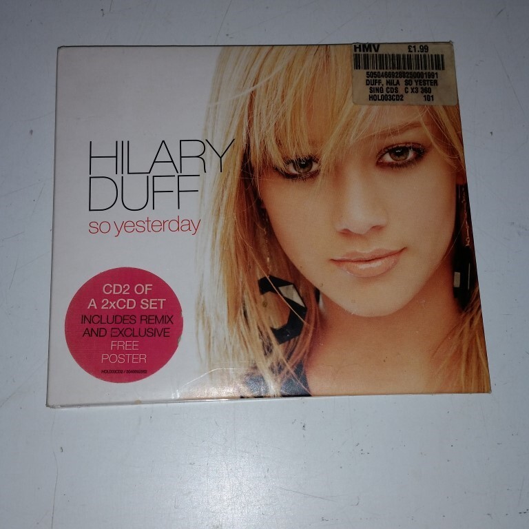 HILARY DUFF CD SO YESTERDAY SINGLE BX4 | eBay
