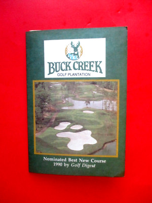 vtg - Golf Scorecard - BUCK CREEK GOLF PLANTATION - N. Myrtle Beach SC ...