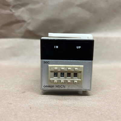 Used OMRON TIMER H5CN-ANS w/ Omron P3G-08 Wiring Block and Bracket | eBay