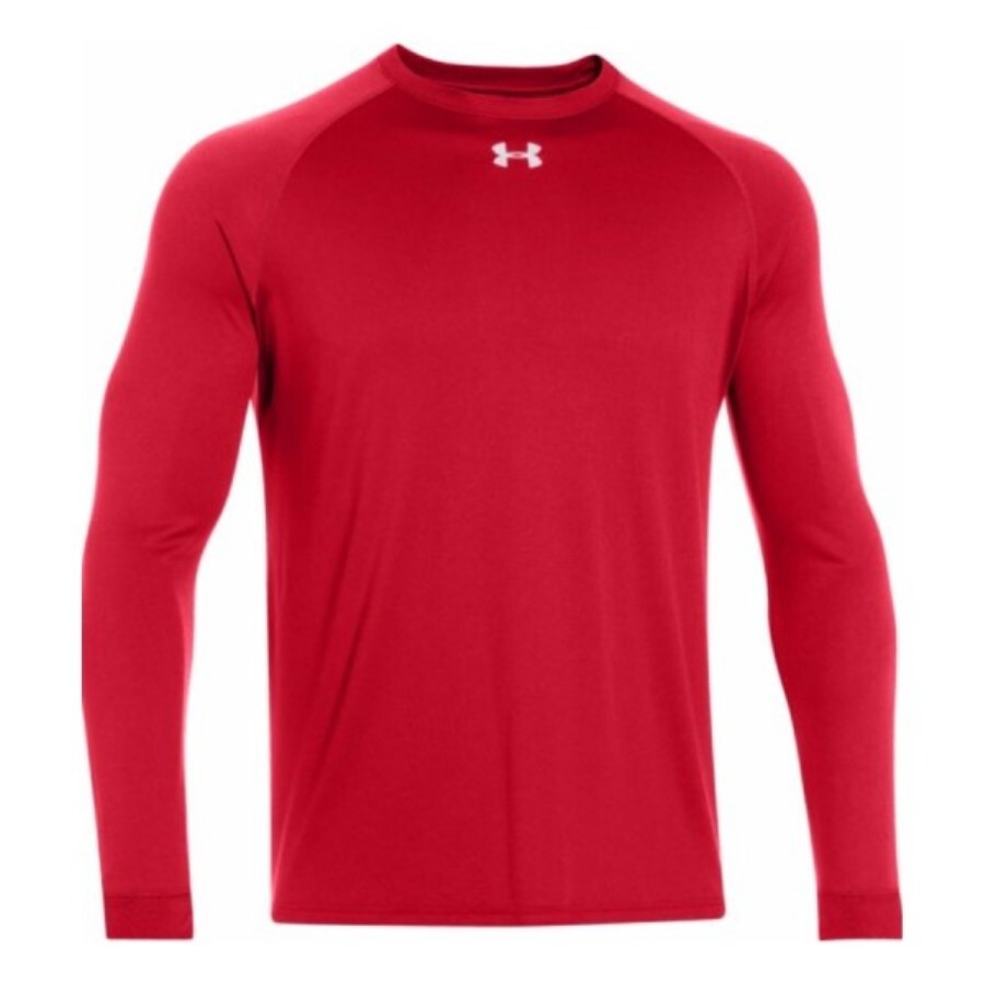 Under Armour Men’s Red UA Locker Tee Long Sleeve Shirt-Our Price: $17. ...