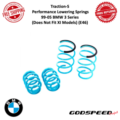 Godspeed Traction-S Performance Lowering Springs Fits 99-05 BMW 3 ...