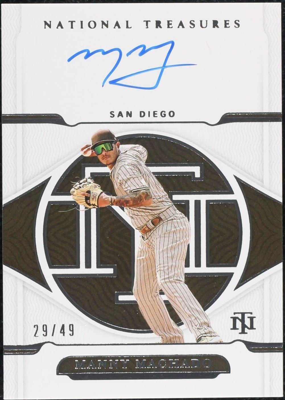 2022 Panini National Treasures - Signatures Manny Machado #S-MM /49 (AU ...