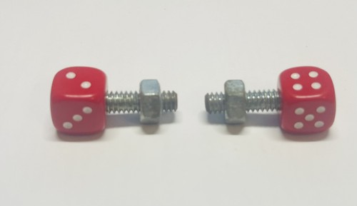 Hot Rod/Custom RED Dice Door Lock Knobs or Cabinet Pulls? ( I'm not Sure) NICE! | eBay