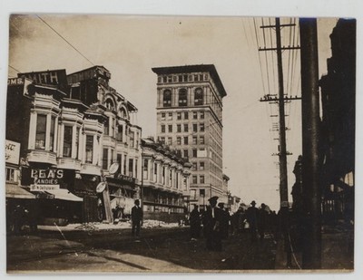 Vintage 1906 San Francisco, CA Great Earthquake Rubble Aftermath Photo ...