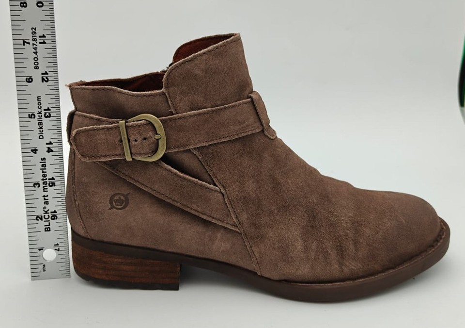 Born Jorgette Casual Ankle Booties Womens Size 11M Tan Brown Leather ...