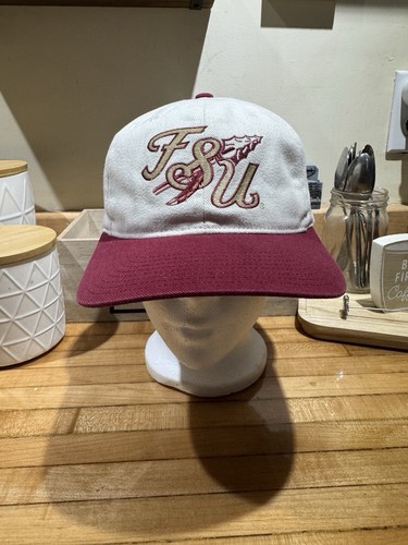 Vtg Nike Florida State FSU Hat Snapback White 2 Toned Nike Team Sports ...