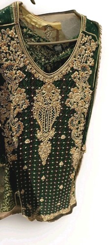Indian Pakistani Salwar Kameez Party Wear Heavy Mirror Work Kameez 3pc ...