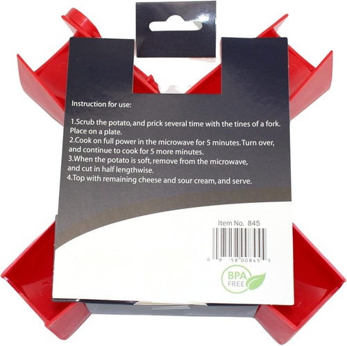 Microwave Baked Potato Maker BPA Free Plastic Cook Up to 4 Potatoes in ...