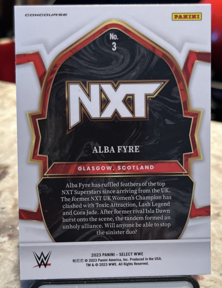 2023 Panini Select WWE Alba Frye Concourse #3 NXT | eBay