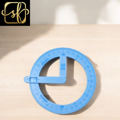 Blue 1PC 360 Degree Activity Protractor Student Angle Reader Teaching ...