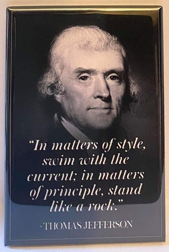 Thomas Jefferson Quote 2"x3" Refrigerator Locker MAGNET President ...