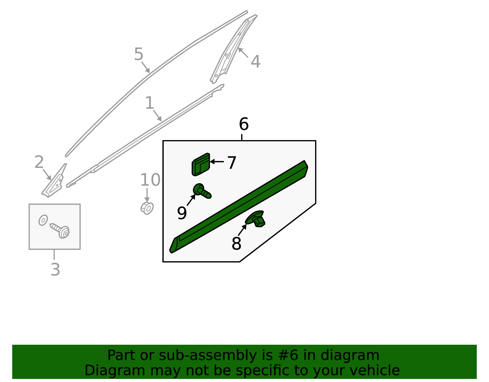 OEM 2020 Kia Telluride Body Left Side Molding W/ Matte Finish 87731 ...