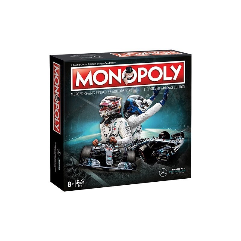 Monopoly Mercedes-AMG Petronas Silver Arrows F1 board game Only 1000 ...