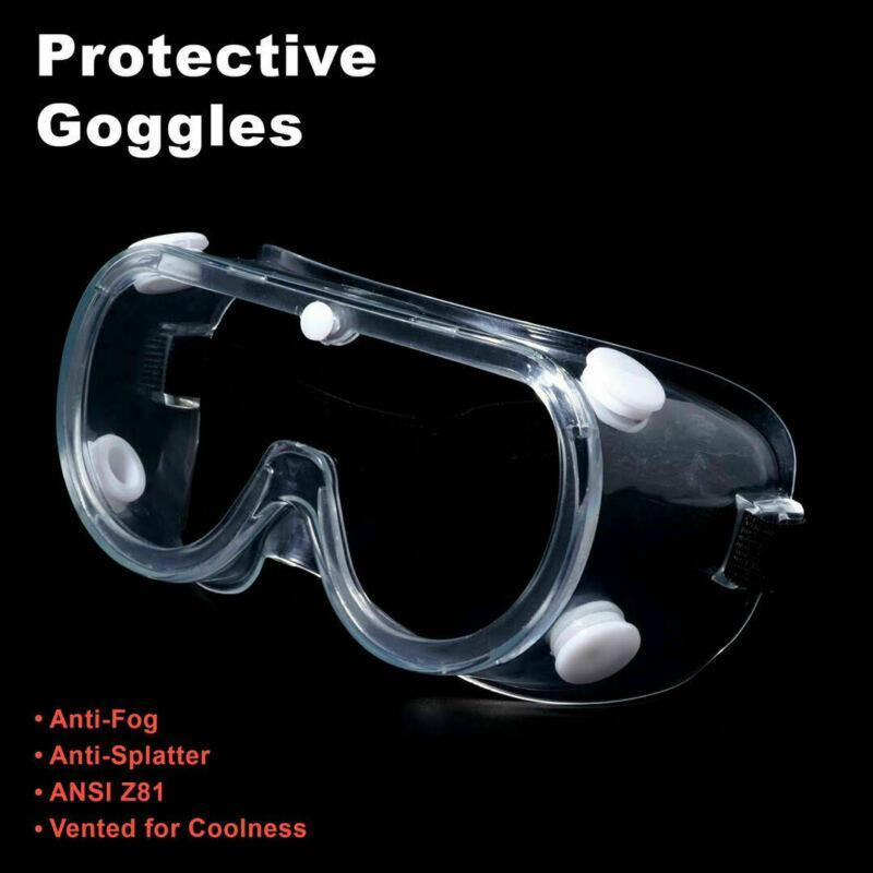Eyewear Clear Lens Glasses Lab Work Over Eye Protective Safety Goggles ...