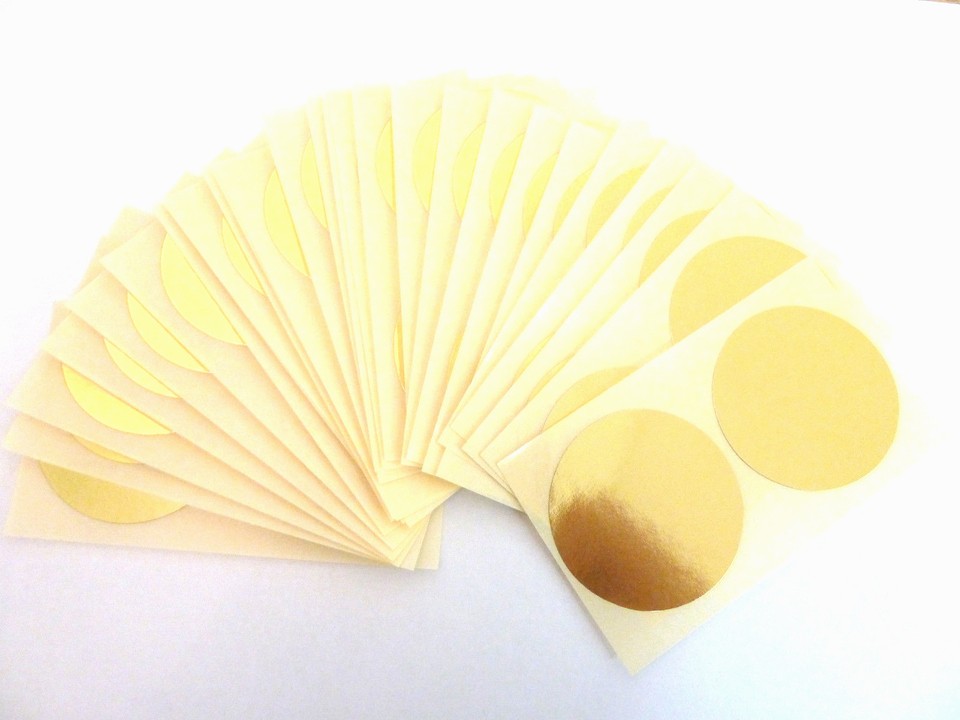 50mm (2 inch) Round Stickers Coloured Circles Circular Sticky Labels 42 ...