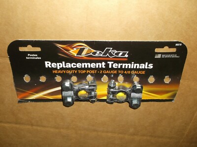 (2) DEKA Universal TOP MOUNT Battery Terminal~2 to 4/0 GA~Made In USA ...