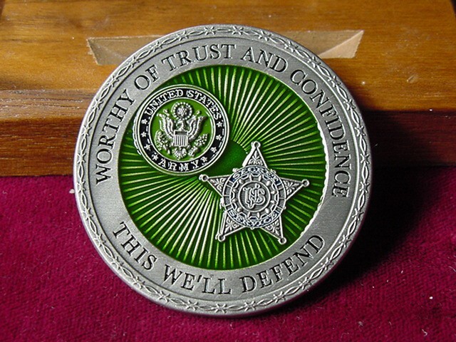 US Secret Service US Department of the Army Challenge Coin | eBay